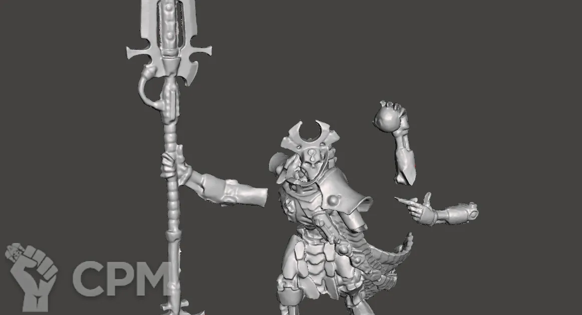 Necron Overlord with Warscythe (old) - купить от Silver Pendulum по ...