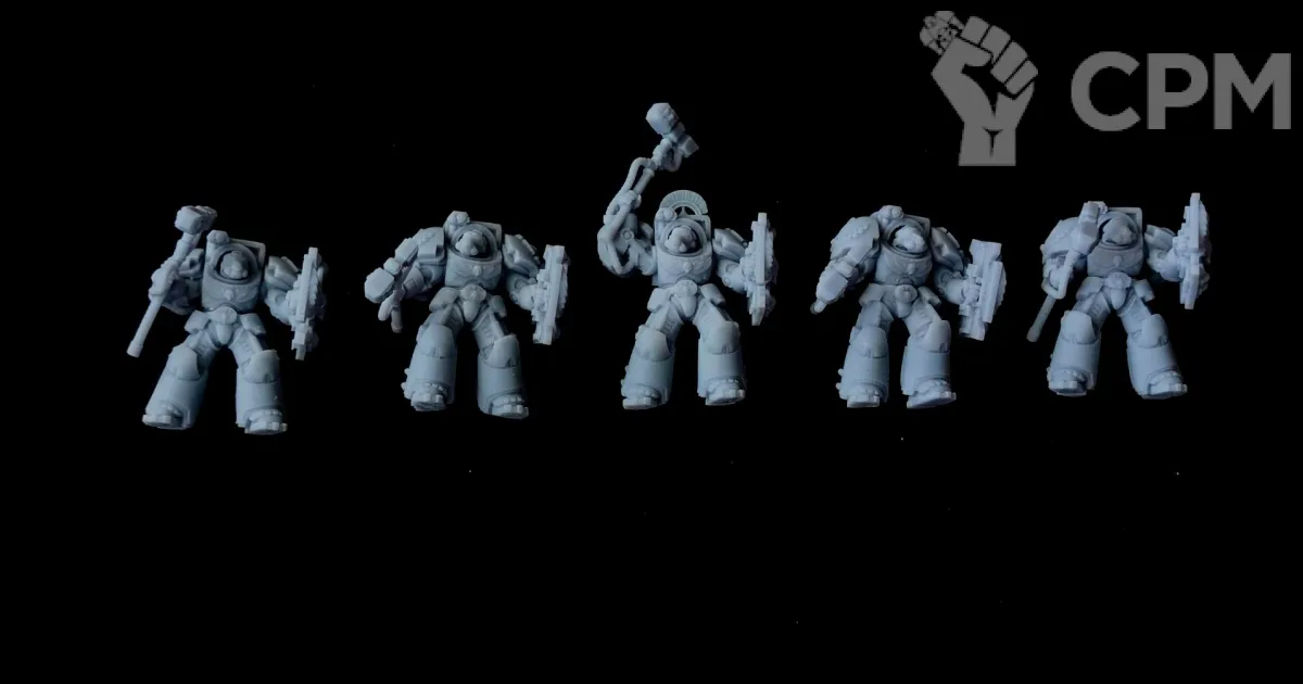 True Scale assault terminators 3D печать - Свободный Рынок Миниатюр