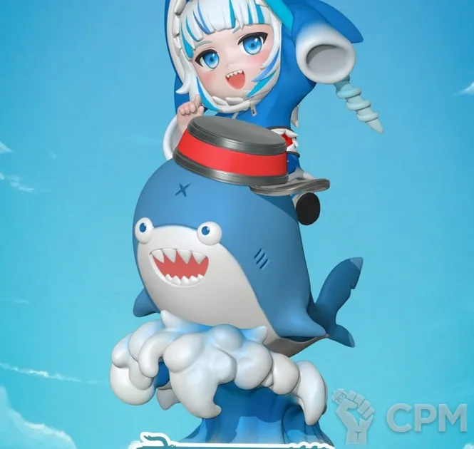 Gawr Gura Chibi - купить от Frog's Workshop по цене 300руб - Свободный ...