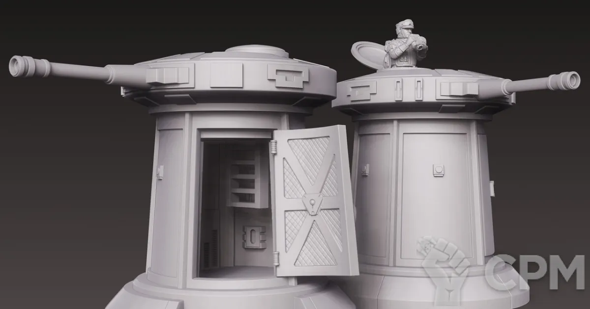 Star Wars Republic Defense Turret ver 1 - Свободный Рынок Миниатюр