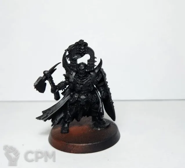 Exalted Deathbringer with Bloodbite Axe and Runemarked Shield, литьё в ...