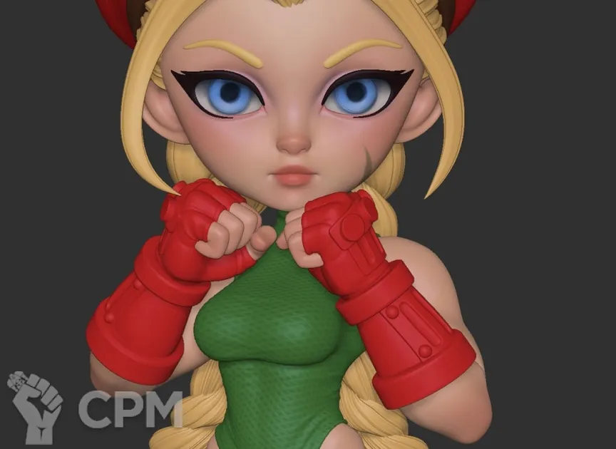 Chibi Cammy StreetFighter чибик 1/12 - Свободный Рынок Миниатюр