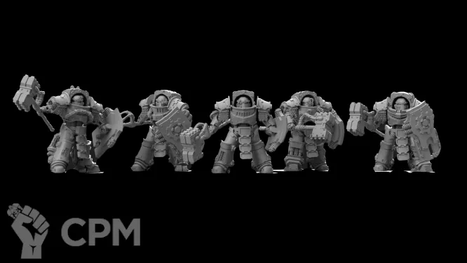 Space Marines – Relic Terminator Squad - Свободный Рынок Миниатюр