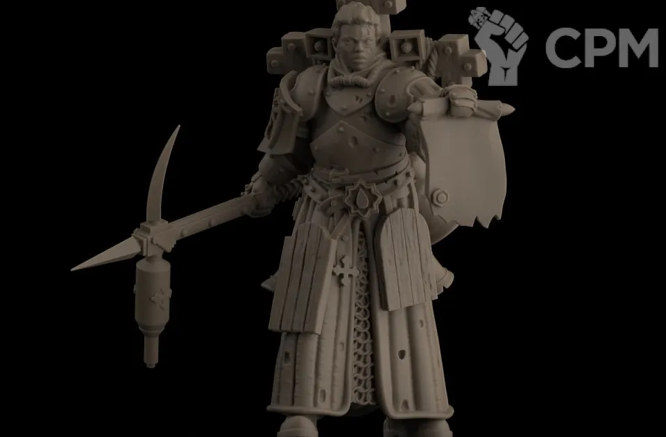 TRENCH CRUSADE - Trench Pilgrims Warband - War Prophet(Anti-tank hammer ...