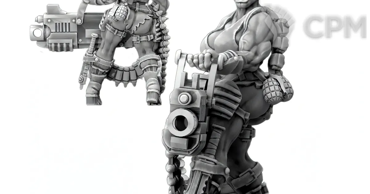 SERGEANT HARKER Pin Up - купить от 3Д печать миниатюр по цене 328руб ...