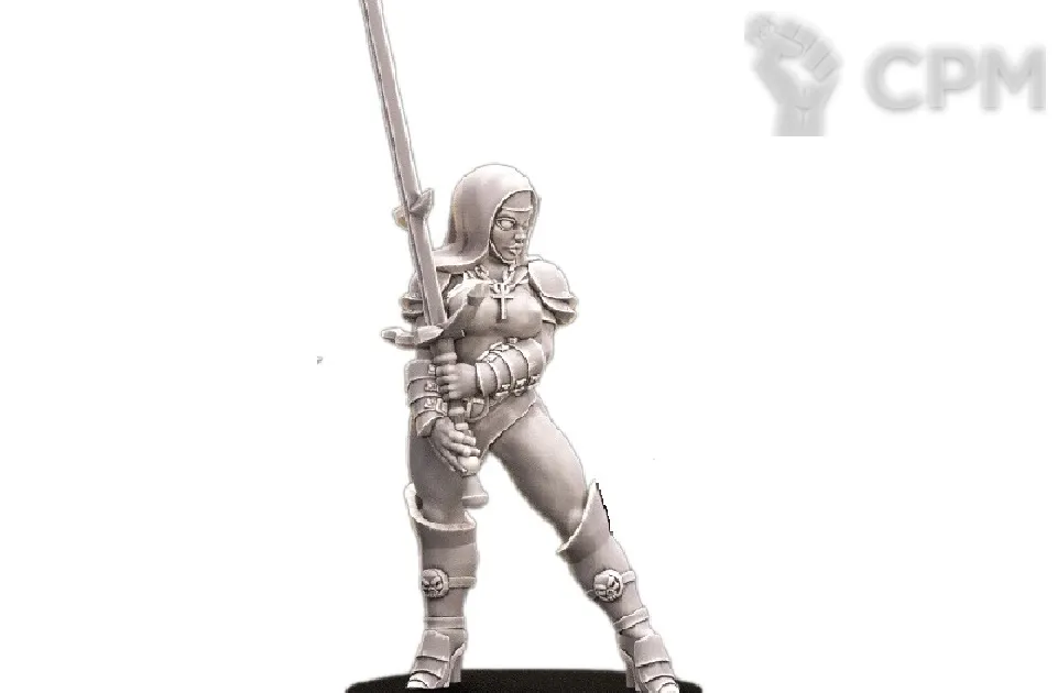 Sisters of Sigmar - Greatsword Pin Up P1 - купить от 3Д печать миниатюр ...