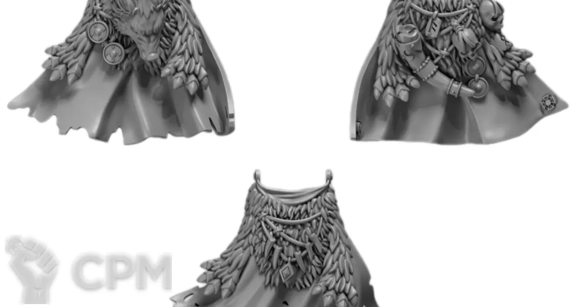 Space Wolves - Terminator Cloak set (X3) - Свободный Рынок Миниатюр