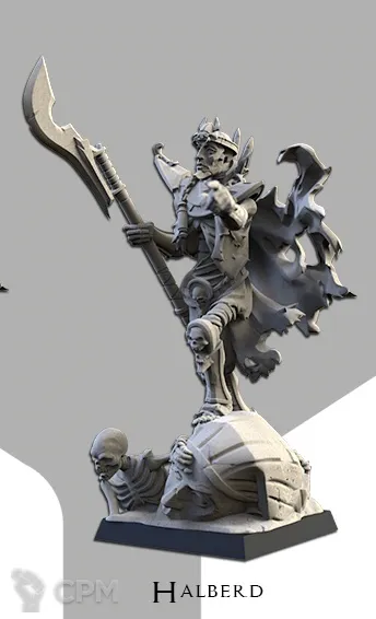 Tomb Kings Necrarch Halberd - купить от Barduck Miniatures по цене ...