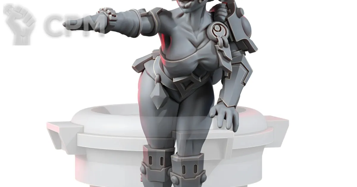 Tau Empire Tank Commander Pin Up - купить от 3Д печать миниатюр по цене ...